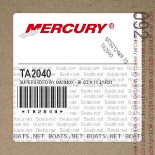 MERCURY OEM SUPERSEDED BY QA2040X - BLKDIA 12 3/4R21 - TA2040 | Boats.net