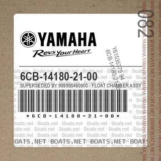 YAMAHA OEM SUPERSEDED BY 999990460900 - FLOAT CHAMBER ASSY - 6CB-14180 ...