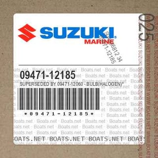 SUZUKI OEM SUPERSEDED BY 09471-12060 - BULB(HALOGEN)* - 09471-12185 ...