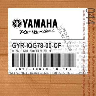 YAMAHA OEM REAR FENDER KIT CF 98-99 R1 - GYR-IQG78-00-CF | Boats.net