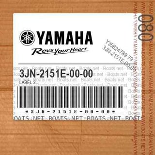 YAMAHA OEM LABEL 2 - 3JN-2151E-00-00 | Boats.net