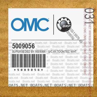 OMC OEM SUPERSEDED BY 5009366 - G/C AY,TOONTEC WHT - 5009056 | Boats.net