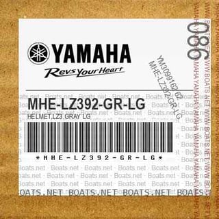 YAMAHA OEM HELMET,LZ3 GRAY LG - MHE-LZ392-GR-LG | Boats.net
