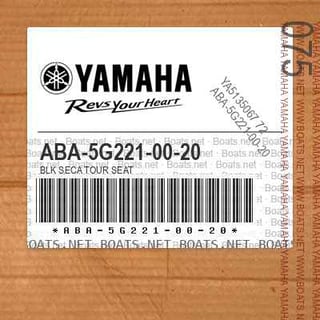 YAMAHA OEM BLK SECA TOUR SEAT - ABA-5G221-00-20 | Boats.net