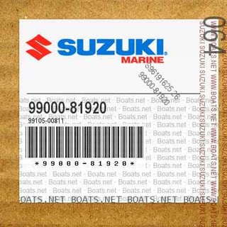 SUZUKI OEM 99105-00811 - 99000-81920 | Boats.net