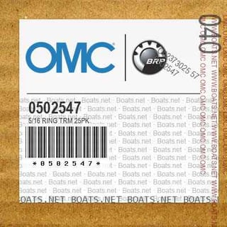 OMC OEM 5/16 RING TRM 25PK - 0502547 | Boats.net