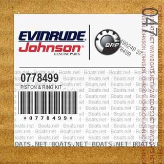 JOHNSON OEM PISTON & RING KIT - 0778499 | Boats.net