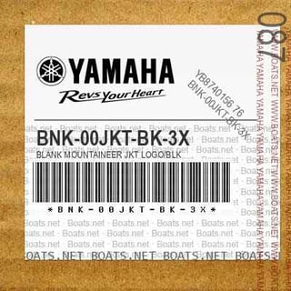 YAMAHA OEM BLANK MOUNTAINEER JKT LOGO/BLK - BNK-00JKT-BK-3X | Boats.net