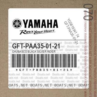 YAMAHA OEM CHUBASCO BLACK SILVER RIDER - GFT-PAA35-01-21 | Boats.net