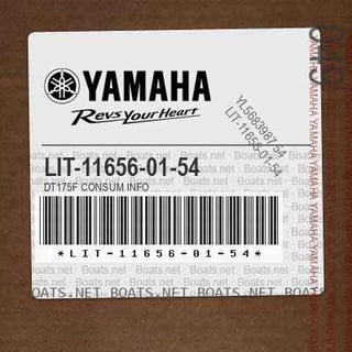 YAMAHA OEM DT175F CONSUM INFO - LIT-11656-01-54 | Boats.net