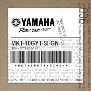 YAMAHA OEM SIGN - GYTR LOGO - 4 - MKT-10GYT-SI-GN | Boats.net
