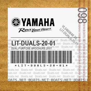 YAMAHA OEM DUAL PURPOSE BROCHURE 2001 - LIT-DUALS-20-01 | Boats.net