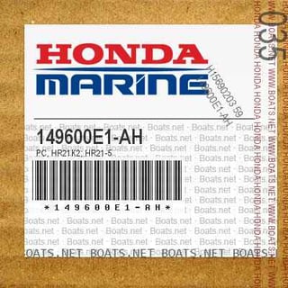 HONDA OEM PC, HR21K2; HR21-5 - 149600E1-AH | Boats.net