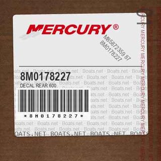 MERCURY OEM DECAL REAR 600 - 8M0178227 | Boats.net