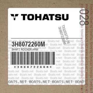 TOHATSU OEM SHAFT, ROCKER ARM - 3H8072260M | Boats.net