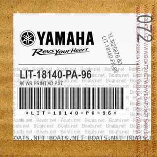 YAMAHA OEM 96 WR PRINT AD PST - LIT-18140-PA-96 | Boats.net