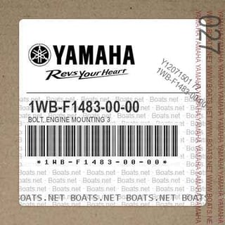YAMAHA OEM BOLT, ENGINE MOUNTING 3 - 1WB-F1483-00-00 | Boats.net