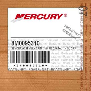 MERCURY OEM SENDER ASSEMBLY TRIM 3-WIRE DIGITAL *{ 4.5L GAS AND UP TO ...