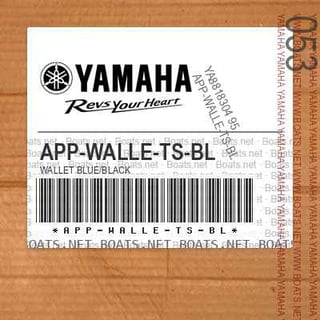 YAMAHA OEM WALLET BLUE/BLACK - APP-WALLE-TS-BL | Boats.net
