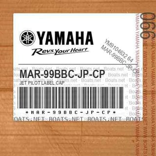 YAMAHA OEM JET PILOT LABEL CAP - MAR-99BBC-JP-CP | Boats.net