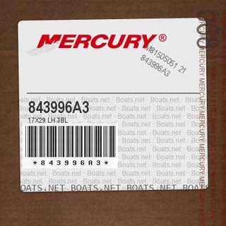 MERCURY OEM 17X29 LH 3BL - 843996A3 | Boats.net