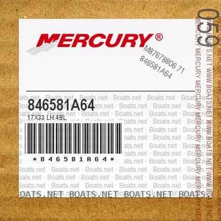 MERCURY OEM 17X33 LH 4BL - 846581A64 | Boats.net