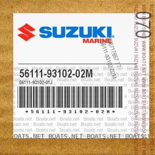 SUZUKI OEM 56111-93102-01J - 56111-93102-02M | Boats.net