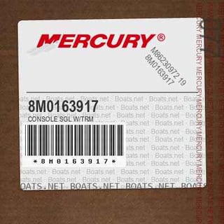 MERCURY OEM CONSOLE SGL W/TRM - 8M0163917 | Boats.net