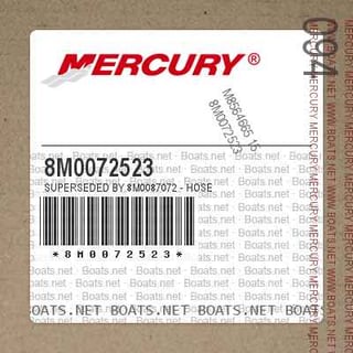 MERCURY OEM SUPERSEDED BY 8M0087072 - HOSE - 8M0072523 | Boats.net