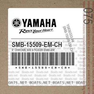 YAMAHA OEM 5 CHROME 509 STICKER EMBLEM - SMB-15509-EM-CH | Boats.net