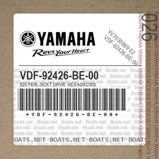 YAMAHA OEM 920 PE9L-SCKT DRVR HEXAGSCWS - VDF-92426-BE-00 | Boats.net