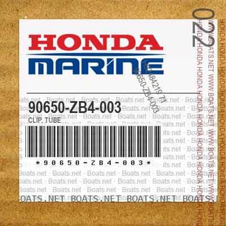 HONDA OEM CLIP, TUBE - 90650-ZB4-003 | Boats.net