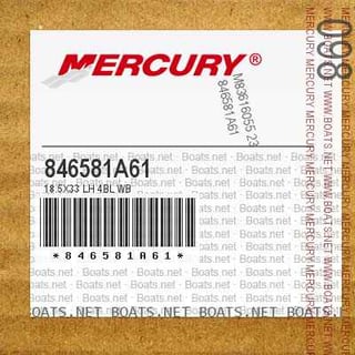 MERCURY OEM 18.5X33 LH 4BL WB - 846581A61 | Boats.net