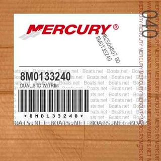 MERCURY OEM DUAL STD W/TRIM - 8M0133240 | Boats.net