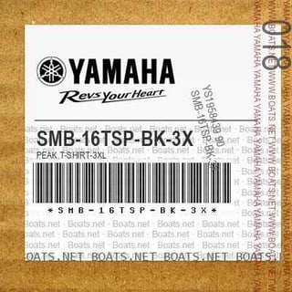 YAMAHA OEM PEAK T-SHIRT-3XL - SMB-16TSP-BK-3X | Boats.net