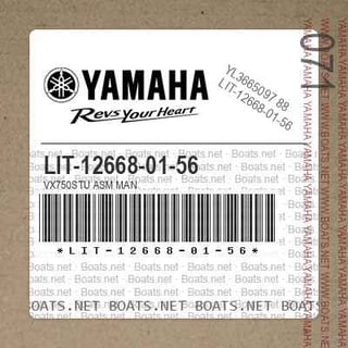 YAMAHA OEM VX750STU ASM MAN - LIT-12668-01-56 | Boats.net