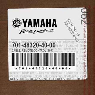 YAMAHA OEM CABLE, REMOTE CONTROL (19F) - 701-48320-40-00 | Boats.net