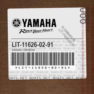 YAMAHA OEM XS400RJ OWNERS - LIT-11626-02-91 | Boats.net