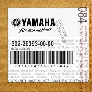 YAMAHA OEM 90460-20092-00 - 322-26393-00-00 | Boats.net