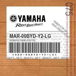 YAMAHA OEM WOMENS 2-BABYDOL/YEL - MAR-00BYD-Y2-LG | Boats.net