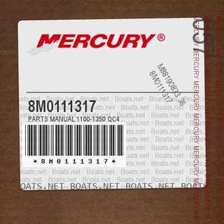 MERCURY OEM PARTS MANUAL 1100-1350 QC4 - 8M0111317 | Boats.net