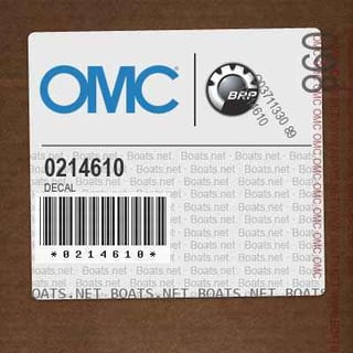 OMC OEM DECAL - 0214610 | Boats.net