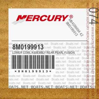 MERCURY OEM LOWER COWL ASSEMBLY REAR PEARL FUSION - 8M0199913 | Boats.net