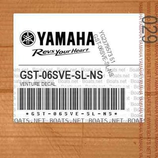 YAMAHA OEM VENTURE DECAL - GST-06SVE-SL-NS | Boats.net