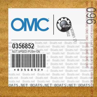 OMC OEM NUT,SPEED-PUSH-ON - 0356852 | Boats.net