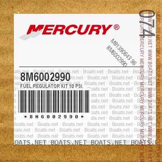 MERCURY OEM FUEL REGULATOR KIT 10 PSI - 8M6002990 | Boats.net