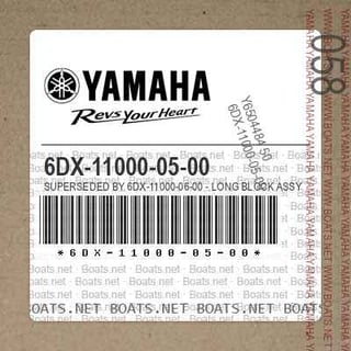 YAMAHA OEM SUPERSEDED BY 6DX-11000-06-00 - LONG BLOCK ASSY - 6DX-11000 ...