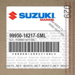 SUZUKI OEM NLA - 79-99950-18217-SML - - 99950-18217-SML | Boats.net