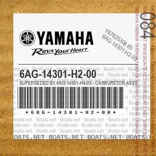 YAMAHA OEM SUPERSEDED BY 6AG-14301-H4-00 - CARBURETOR ASSY 1 - 6AG ...