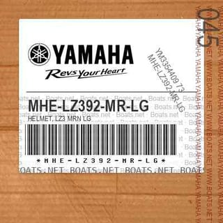YAMAHA OEM HELMET, LZ3 MRN LG - MHE-LZ392-MR-LG | Boats.net